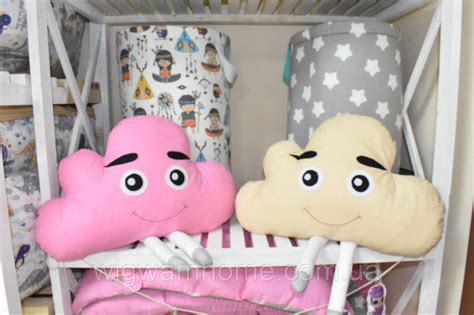 Подушка игрушка облако с глазками (В ЦВЕТ ВАШЕГО ВИГВАМА): продажа ...