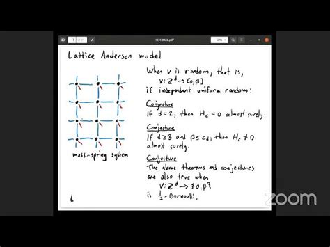 Free Video Charles Smart Unique Continuation For Lattice Schrodinger