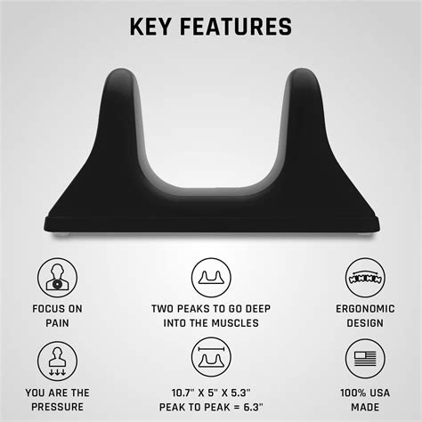 Pso Rite Psoas Muscle Release Tool For Deep Tissue Massage Back Hip Flexor And Night Black Color