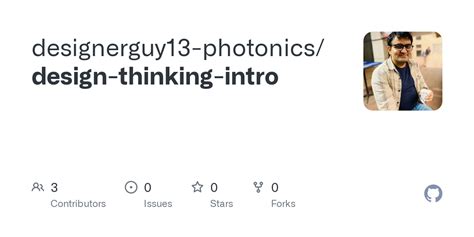 GitHub Designerguy Photonics Design Thinking Intro