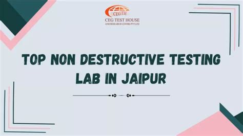 Ppt Top Non Destructive Testing Lab In Jaipur Powerpoint Presentation Id 13600265