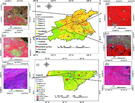 The Spatial Distribution Maps Are Shown For A And F The Studied Six