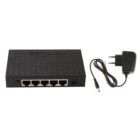 ⚡️buy Maxbell 5 Port Fast Gigabit Ethernet Switch Desktop Network Splitter Hub 10 100 1000mbps