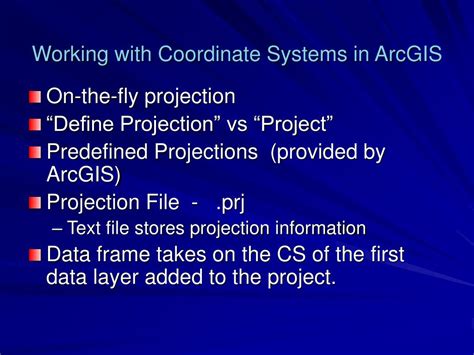 PPT Review Of Projections And Coordinate Systems PowerPoint Presentation ID