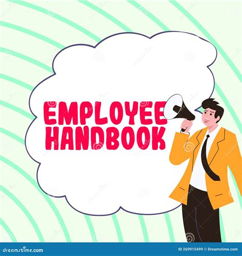 Handwriting Text Employee Handbook Concept Meaning Document That Contains An Operating