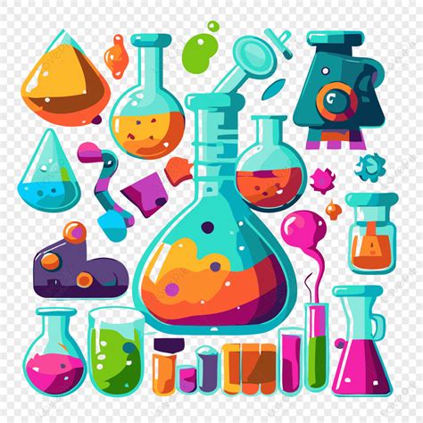 과학 연구실 벡터 클립 아트 상표 만화 Png 일러스트 무료 다운로드 Lovepik