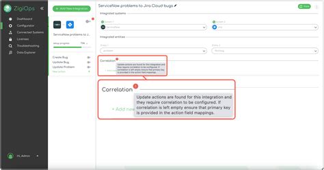 Integration Configuration And Field Validations