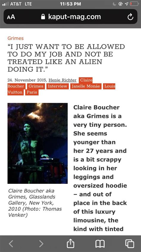 Honestly This Is A Really Interesting Interview The Creativity That Grimes Wields Is Beyond Honestly This Is A Really Interesting Interview The Creativity That Grimes Wields Is Beyond