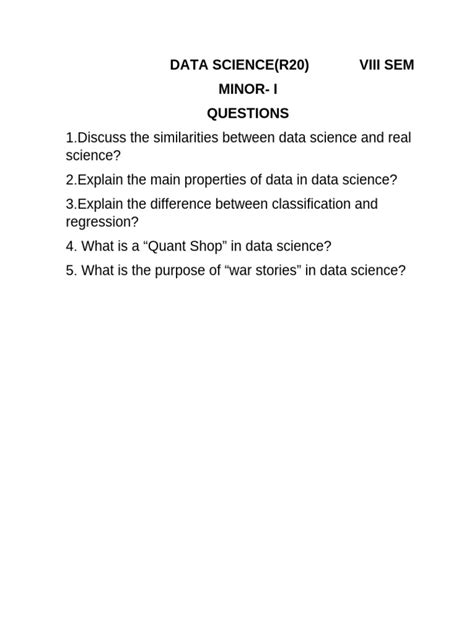 Data Science Pdf