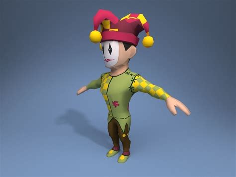 Medieval Character Jester 01 3d Turbosquid 1193474