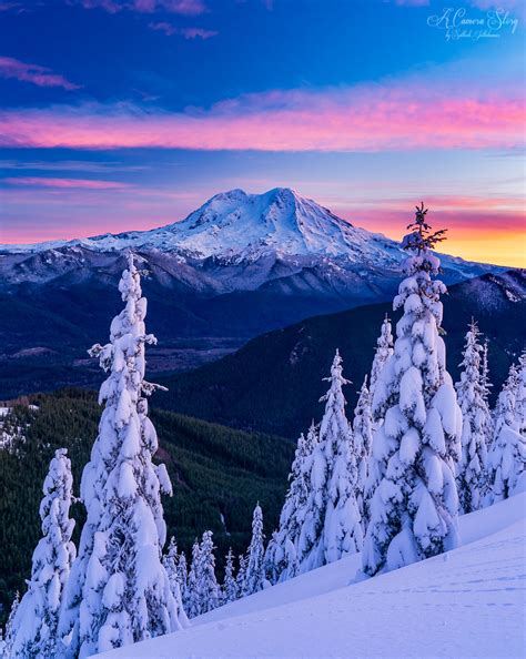 Winter Sunrise I Always Wondered What Sunrise At Rainier L Flickr