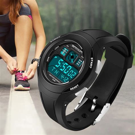 Модный бренд Sanda спортивные часы для женщин светодиодный цифровые часы для плавания