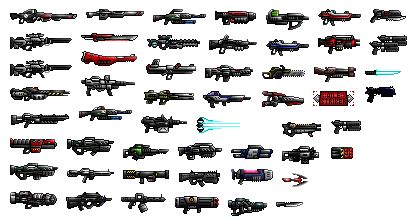 Eradication Wars Weapon Sprite Pack By Reactorcore