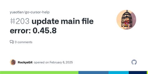 Update Main File Error 0458 · Issue 203 · Yuaotiango Cursor Help