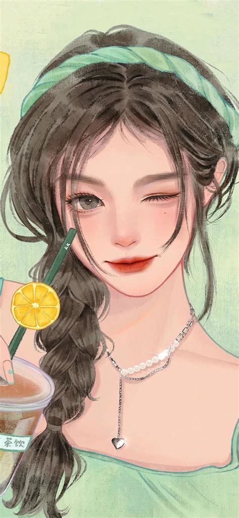 人物女手绘插画 1 花瓣网