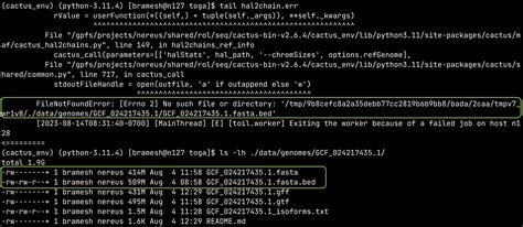 Cactus Hal2chains Filenotfounderror Errno 2 Bed File · Issue 1131