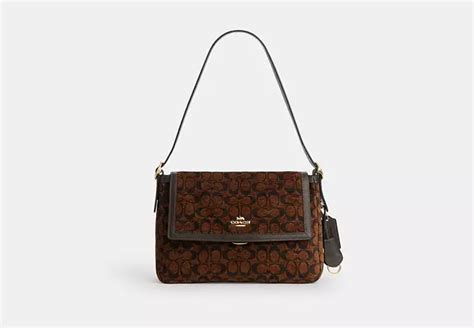 Coach® Outlet Etta Flap Bag In Signature Chenille