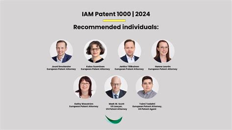 Iam Patent 1000 2024 The Worlds Leading Patent Professionals Laine