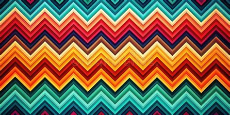 Vibrant Abstract Chevron Zigzag Pattern Tile Background Seamless Repeat For Modern Design Decor