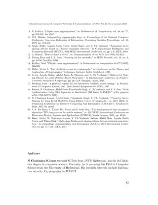 Lightweight Cryptography For Distributed PKI Based MANETS PDF