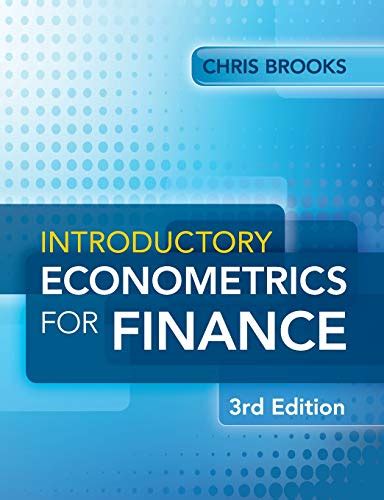 Introductory Econometrics For Finance Brooks Chris 9781107661455 Abebooks