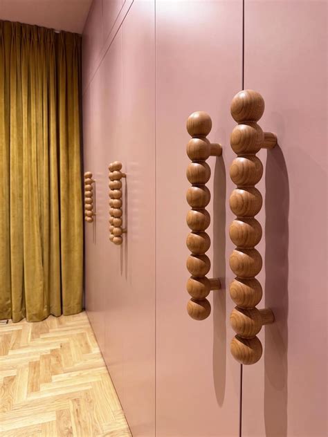 Large Beaded Wood Handles Oversized Oak And Ash Cabinet Pulls