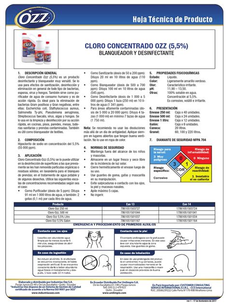 Fichas Tecnicas Quimicos Insumos Maquinarias Plus Pdf Agua Jabón