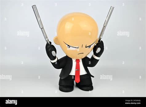 Hitman Agent Toy Doll Figure Wales Uk June Stock Photo Alamy