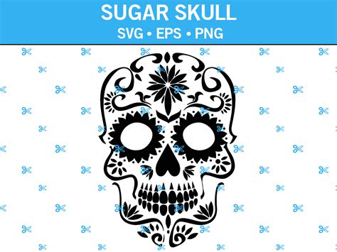 Sugar Skull Svg Human Skull Svg Female Skull Svg Party Skull Svg Pretty Skull Svg Human