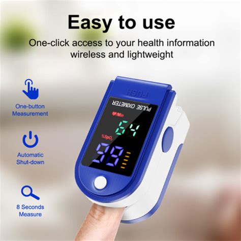 Oxímetro De Pulso Médico Portátil Para Dedo Medidor De Saturación De
