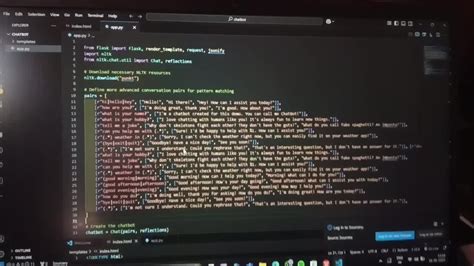Python Nltk Chatbotdevelopment Codealpha Ai Internshipexperience
