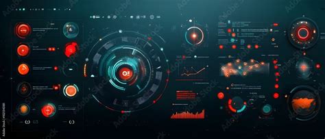 Futuristic And Cutting Edge Digital User Interface Design With Advanced