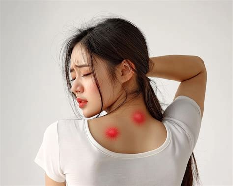 Asian Young Woman Scratch Feel Suffer From Allergy Premium Ai Generated Image