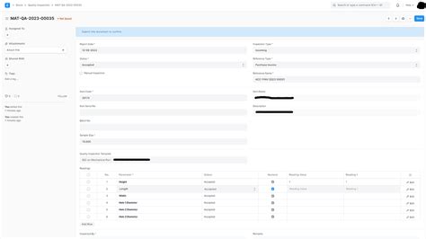 How To Create Full Iqc Form Utilising Sample Size Erpnext Frappe Forum