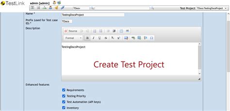 Testlink Workflow