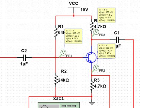 Transistors Unity Gain Phase Splitter Why Outputs Have Different