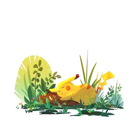 Sleeping Pikachu By Spiridt On Deviantart Belajar