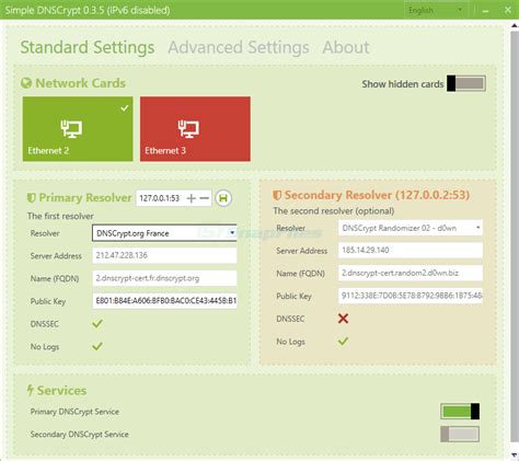 Simple DNSCrypt Screenshot And Download At SnapFiles Com