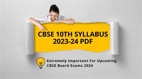 Cbse 10th Syllabus 2023 24 Pdf All Subjects Cbse 10th Board Exams 2024 Vvm Research