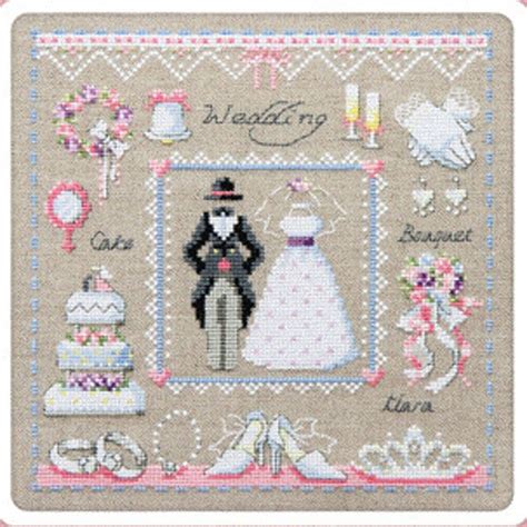 Wedding Card Cross Stitch Patterns Free Crochet Stitch Pattern