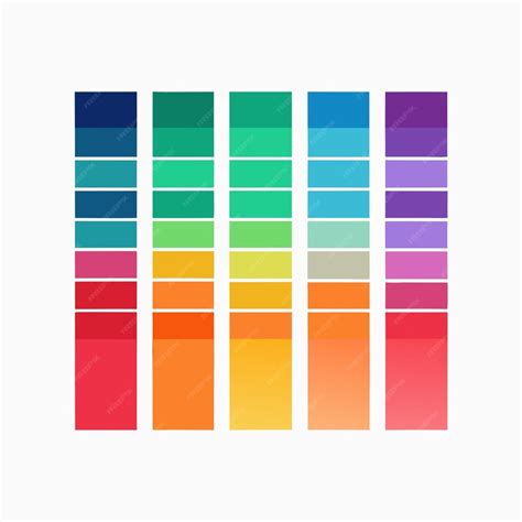 Catálogo De La Paleta De Colores Vector Premium Generado Con Ia