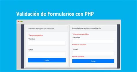 Validación de Formularios con PHP Ejemplo Completo BaulPHP