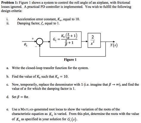 solved problem 1 figure 1 shows a system to control the