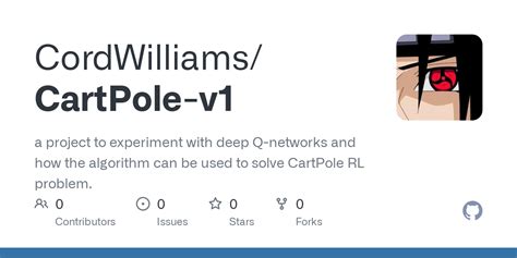GitHub CordWilliams CartPole V A Project To Experiment With Deep Q Networks And How The