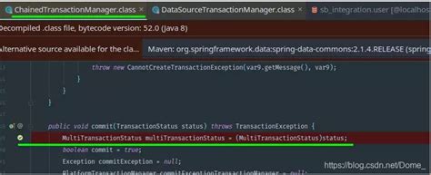 Spring事务管理（二）分布式事务管理之jta与链式事务no Jta Platform Available Set Hibernate