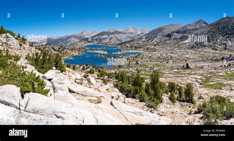The View Along The John Muir Trail Marie Lake From Selden Pass John