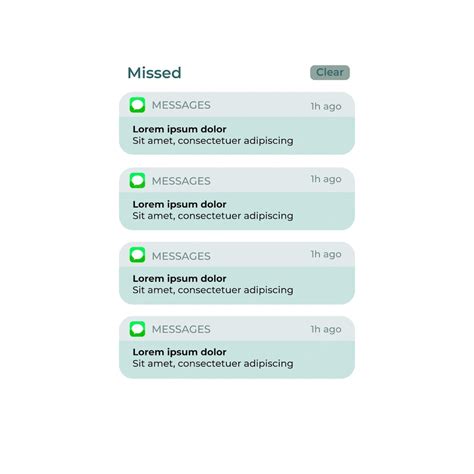 Premium Vector Concept Of Touch Screen Smartphone Interface Notification Boxes Template