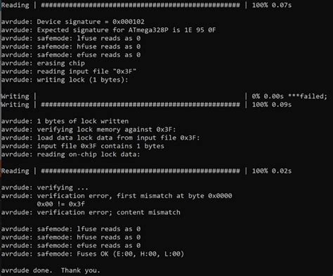 Arduino As Bootloader Incorrect Device Signature Uploading Arduino