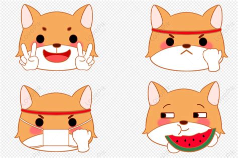 강아지 이모티콘 이미지 사진 및 Png 일러스트 무료 다운로드 Lovepik