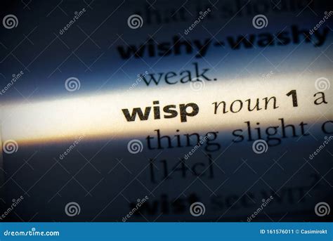 Wisp Stock Image Image Of Text English Word Learn